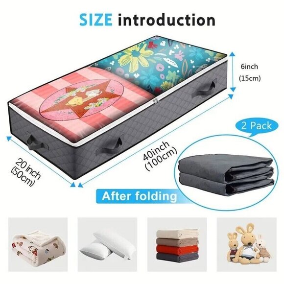 Unbranded | Storage & Organization | Flexible Zippered Under Bed ...